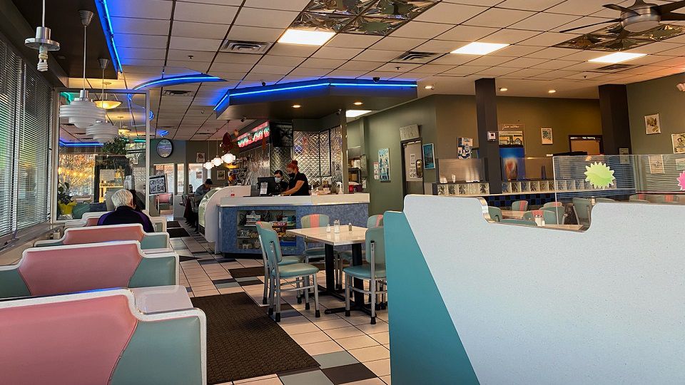 Customers at Jay's Diner in React to Undecided Election