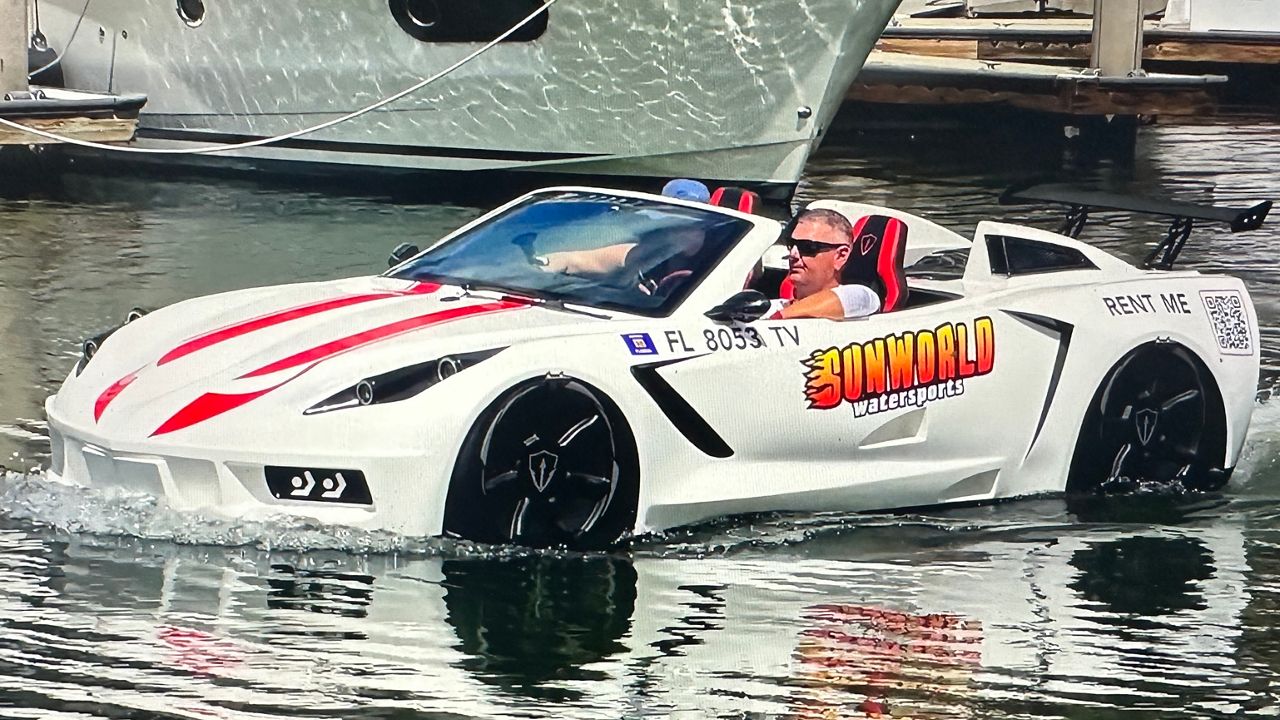 Jet Cars: Looks like a Corvette, drives like a boat