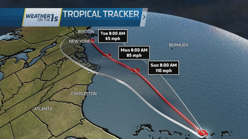 Hurricane Joaquin Path
