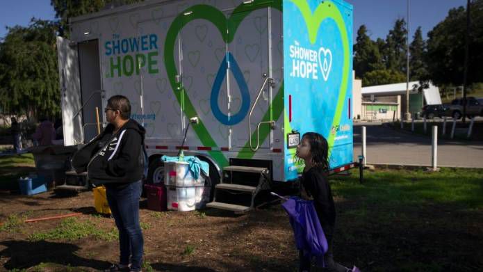 LA Non-Profit Provides Mobile Showers for the Homeless