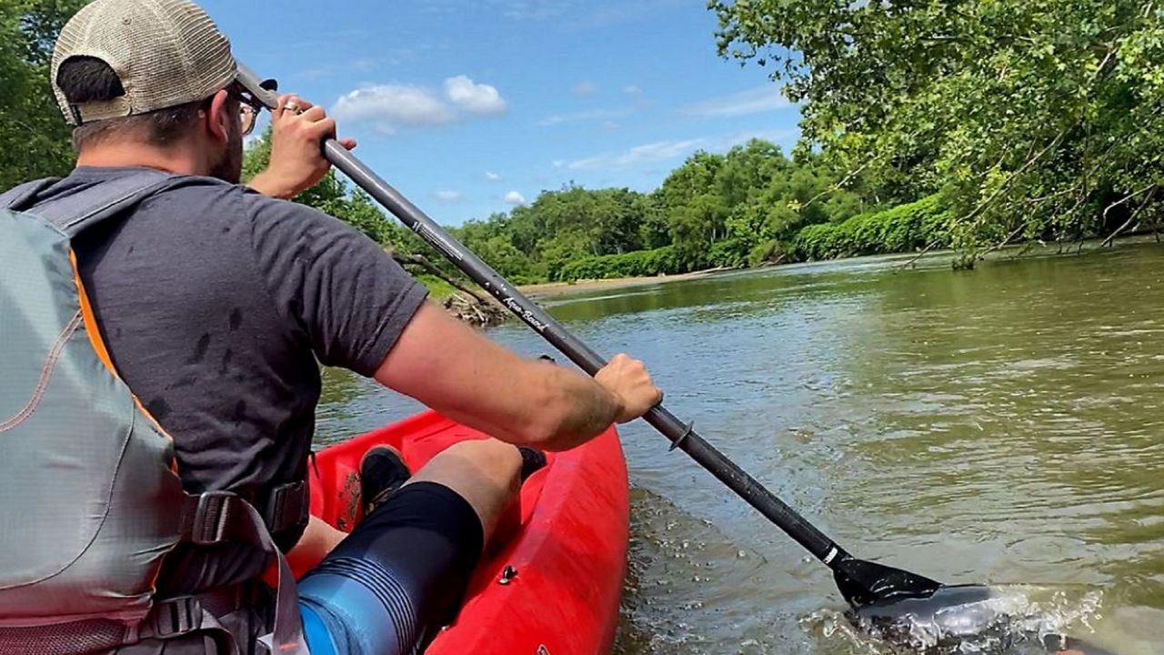 Train adds to the Cuyahoga River kayaking experience