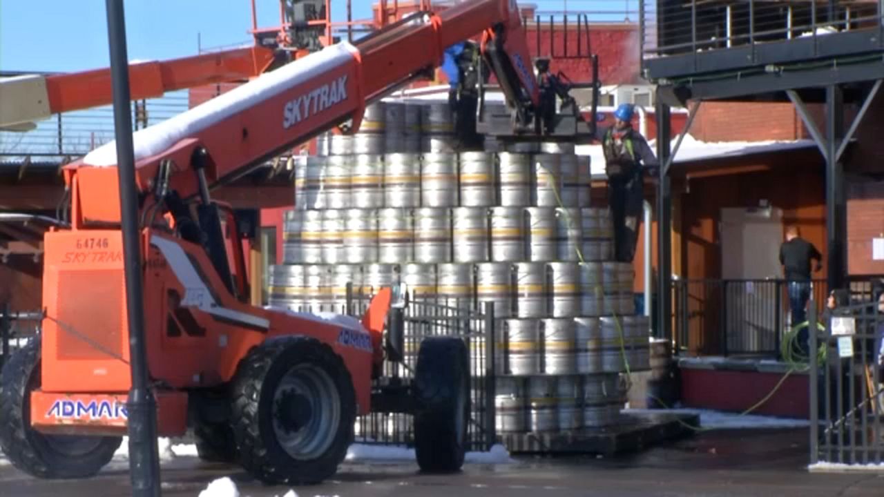 Genesee Brewery Prepares for Annual Keg Tree Lighting