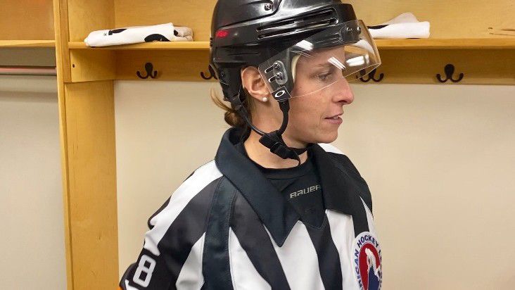 Utica Comets' home opener features first woman referee