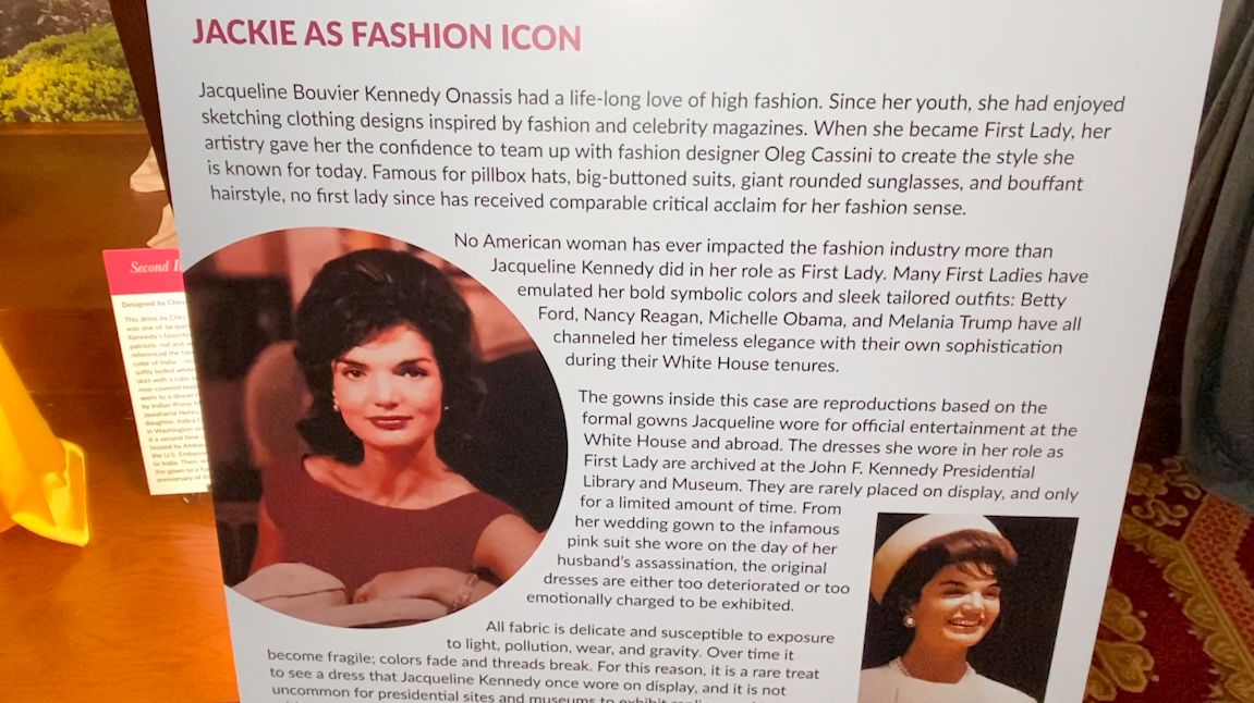 Jackie Kennedy Exhibition at National First Ladies' Library