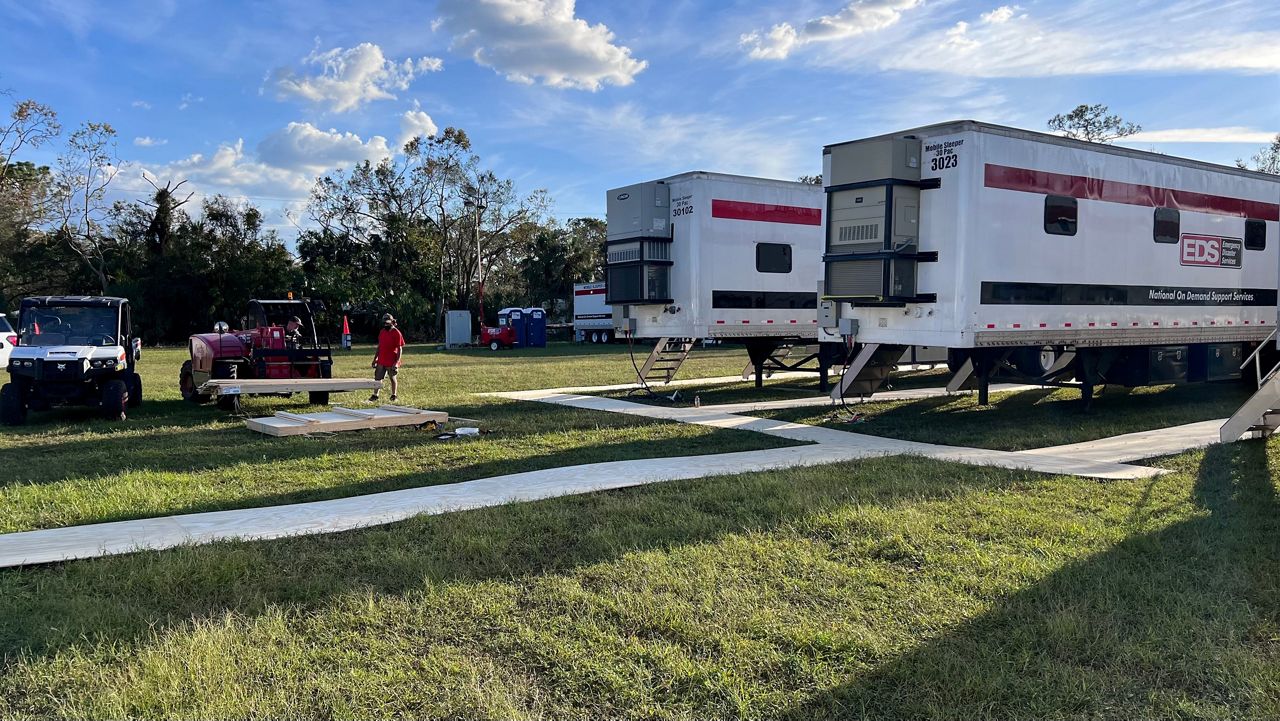 Emergency Disaster Services aids after Hurricane Ian