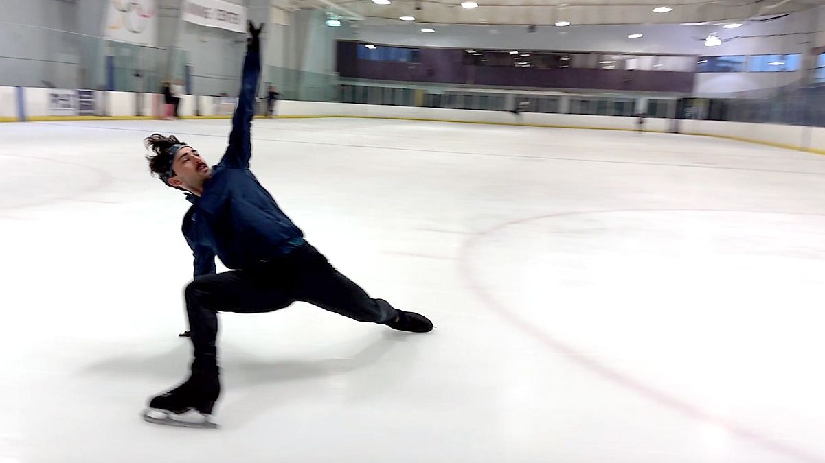 Figure skater Kevin Aymoz reaches new heights