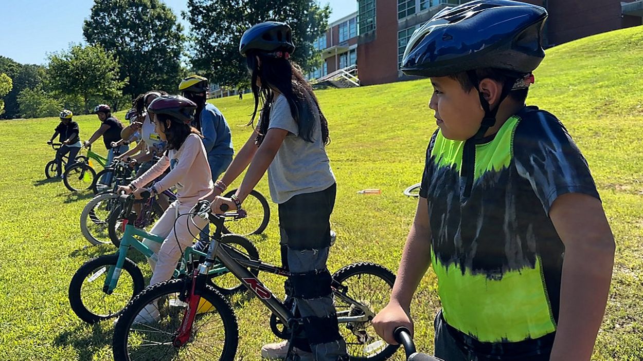 Students in Durham learn biking safety