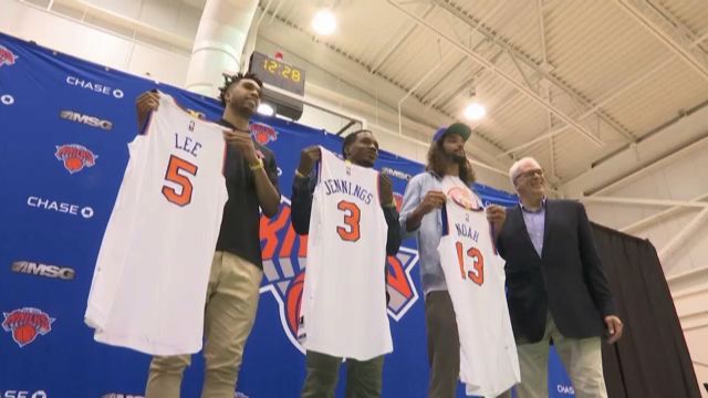 Knicks Introduce Three Big Free-Agent Signings