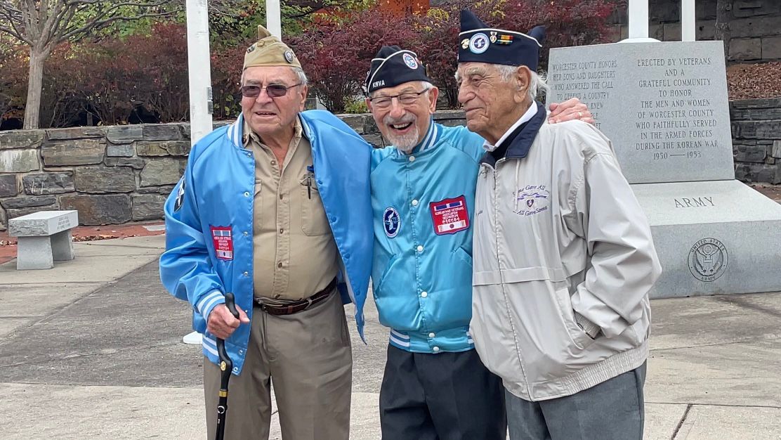 Wreath laying ceremony at Korean War Memorial