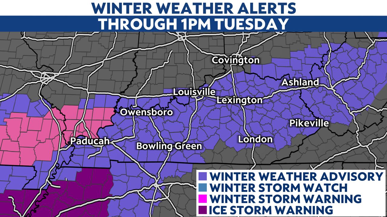 A messy wintry mix arrives overnight