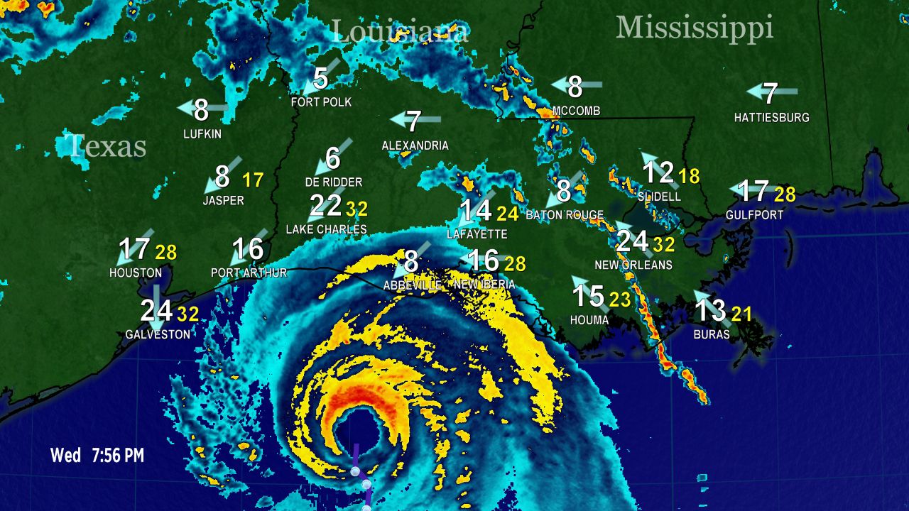 Laura Continues to Strengthen, Landfall Expected Overnight
