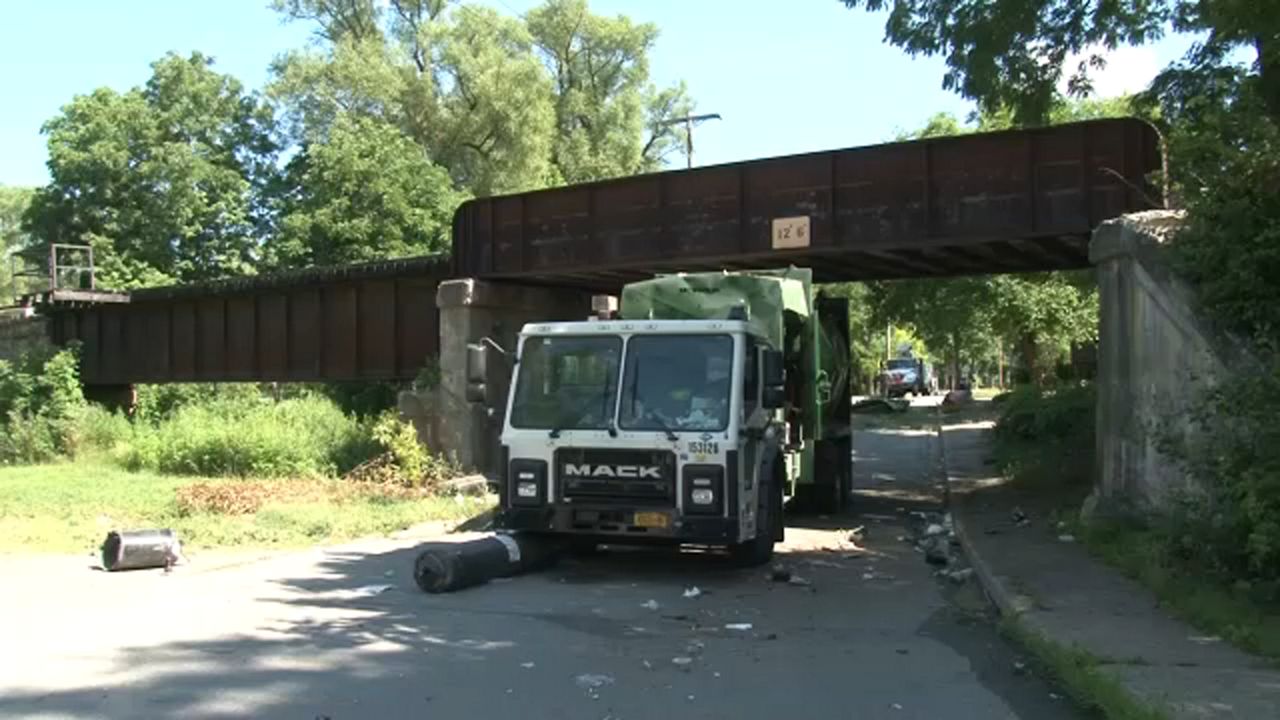 Garbage Truck's Natural Gas Tank Explodes in Le Roy