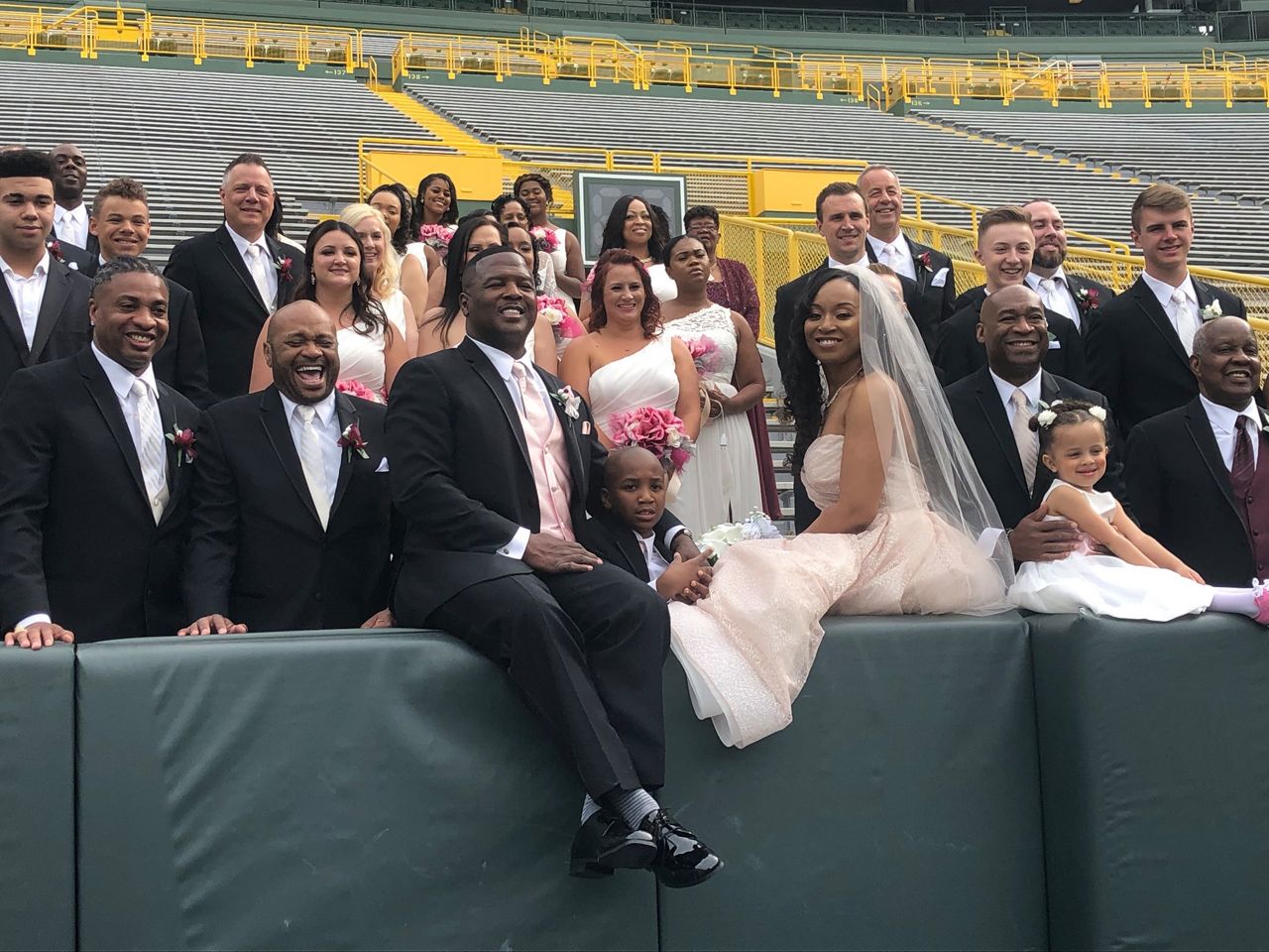 LeRoy Butler Lambeau Leaps into Marriage Surrounded by Loyal Fans