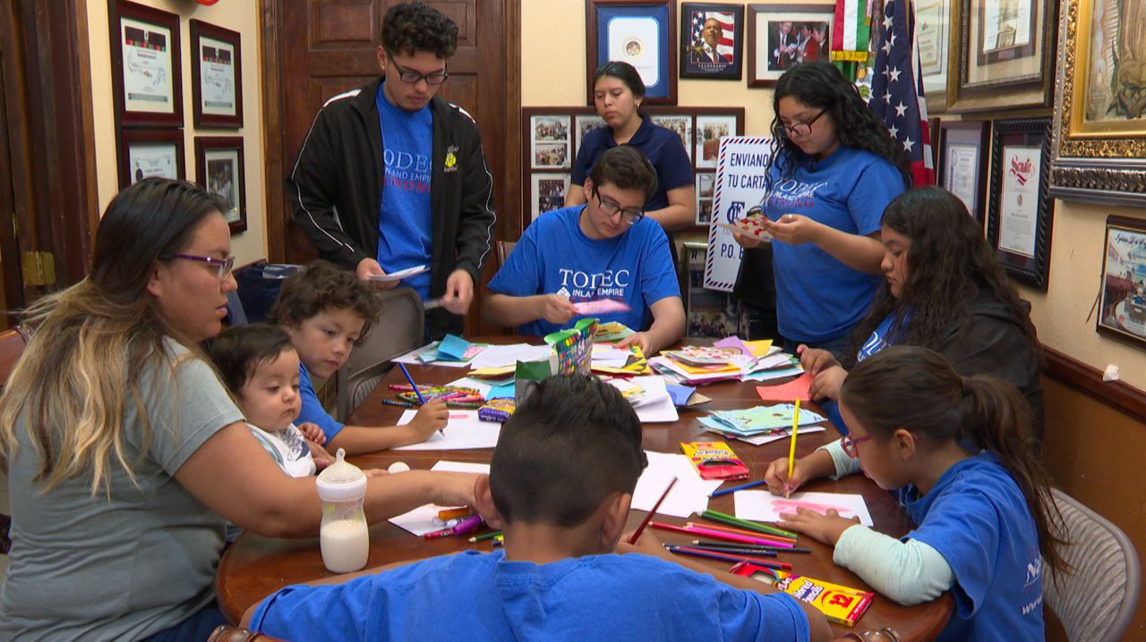Children Writing Letters to Kids in Detention Centers
