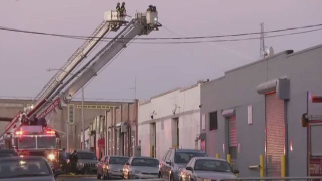 FDNY Investigates Cause of Massive LIC Warehouse Fire