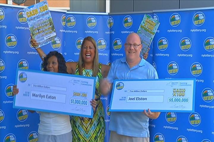 Lottery Winners Celebrate Million-Dollar Scratch-Offs