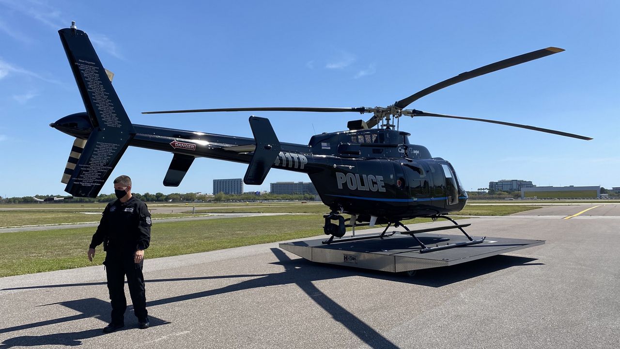 Officer Jesse Madison Name Added to Tampa Police Helicopter