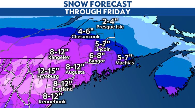 Another burst of snow moves in Thursday evening
