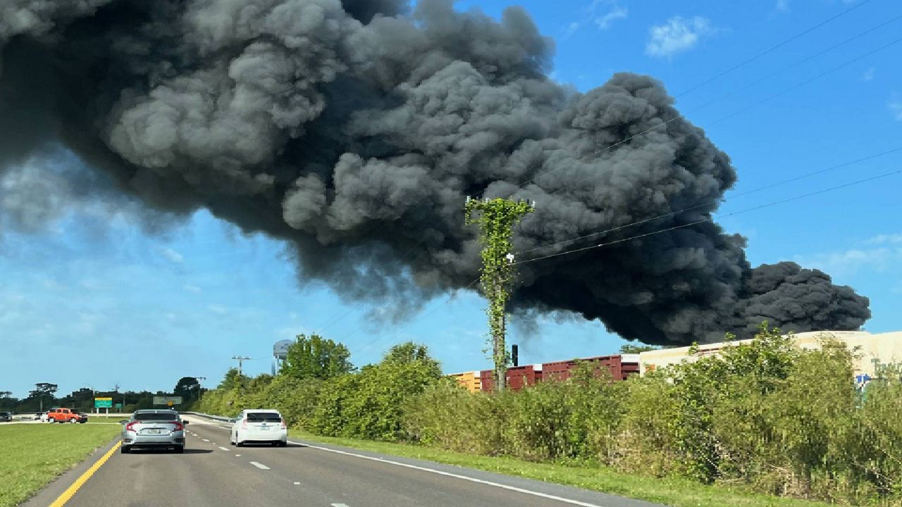 Fire outbreak in Port Manatee scrap yard