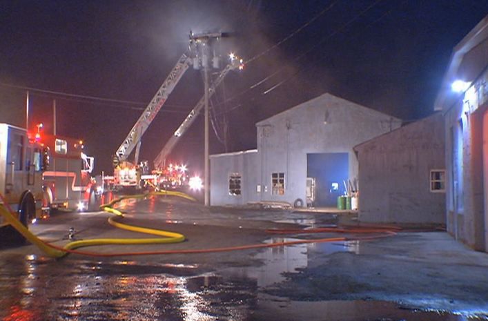 Five Fire Departments Help Battle Blaze at Manchester Machine Shop