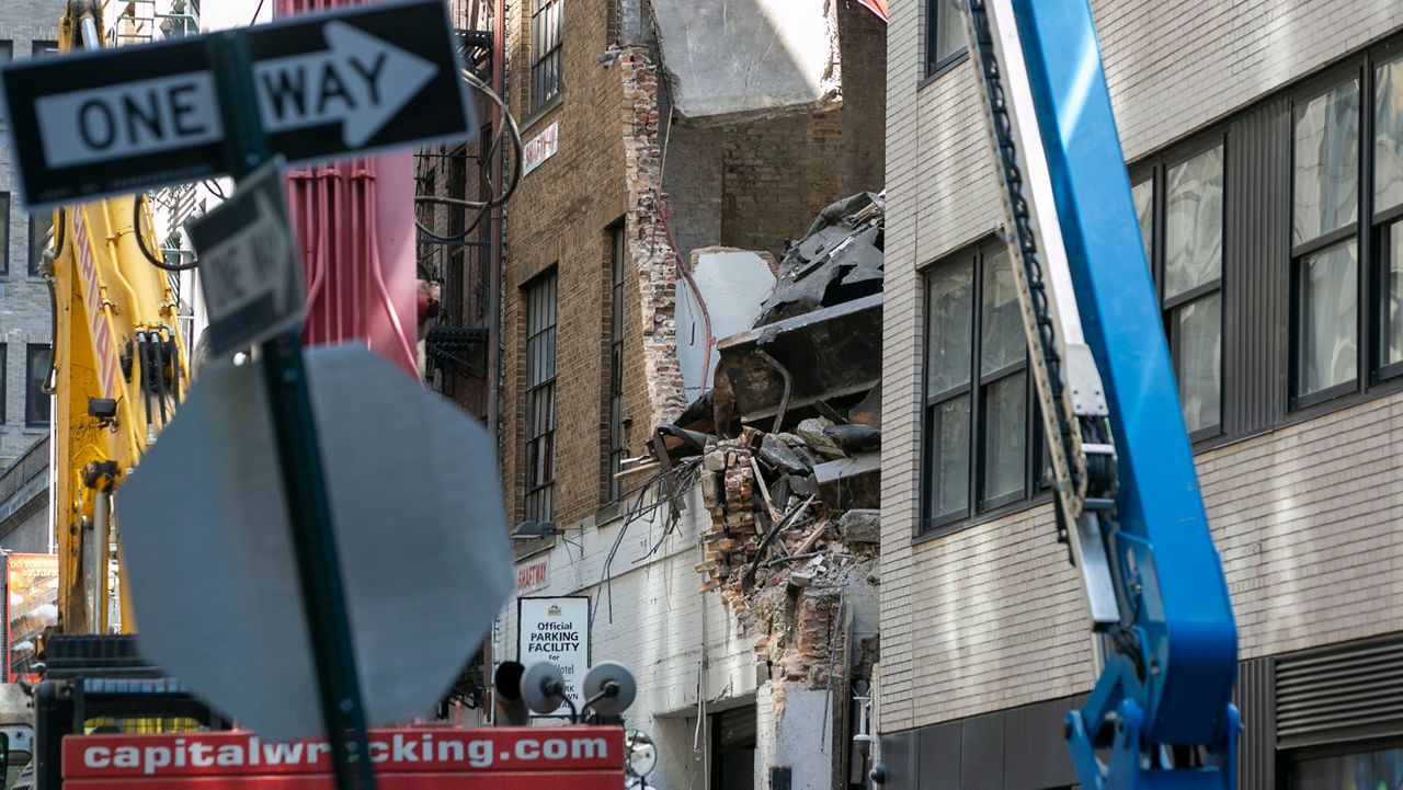 Violations found from collapsed parking garage in Manhattan