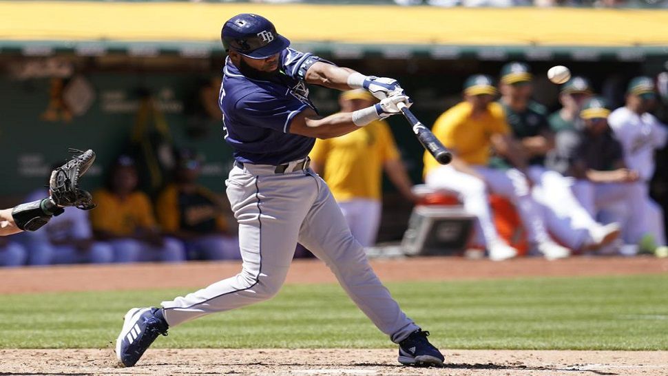 Margot’s two-run single puts Rays past slumping A’s 3-0