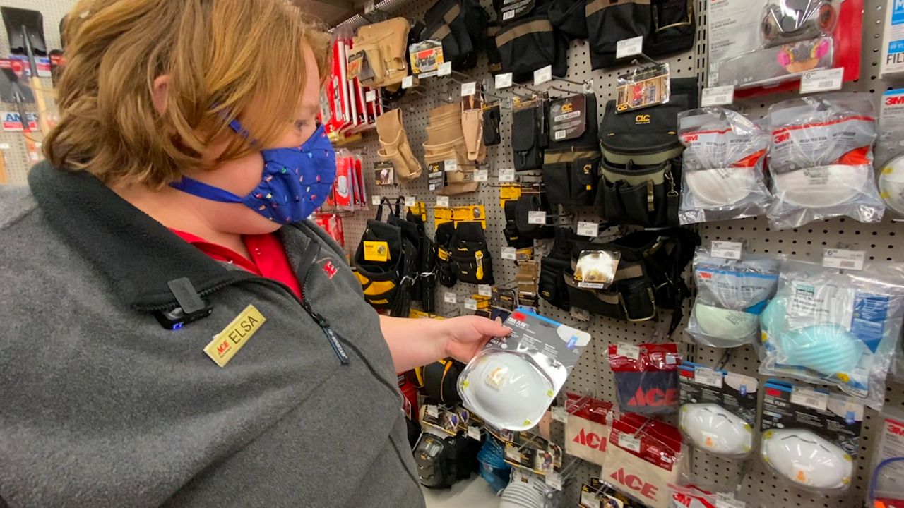 Hardware store sees sales of N95 masks uptick