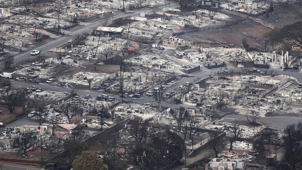 Aftermath of the wildfires on Maui