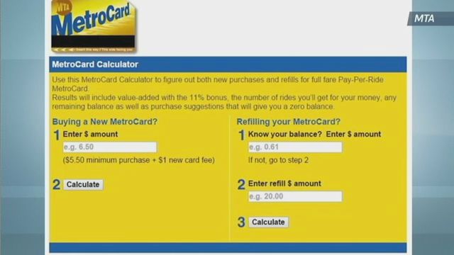 MTA Puts MetroCard Calculator on Website to Help Riders With Odd Balances