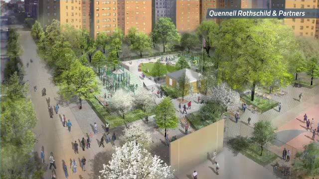 Community Leaders Break Ground on Renovations to Harlem Park