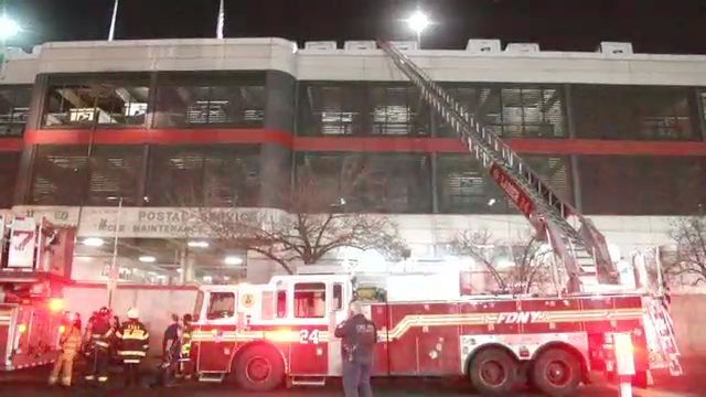Six Postal Trucks Damaged in Three Alarm Fire in Chelsea