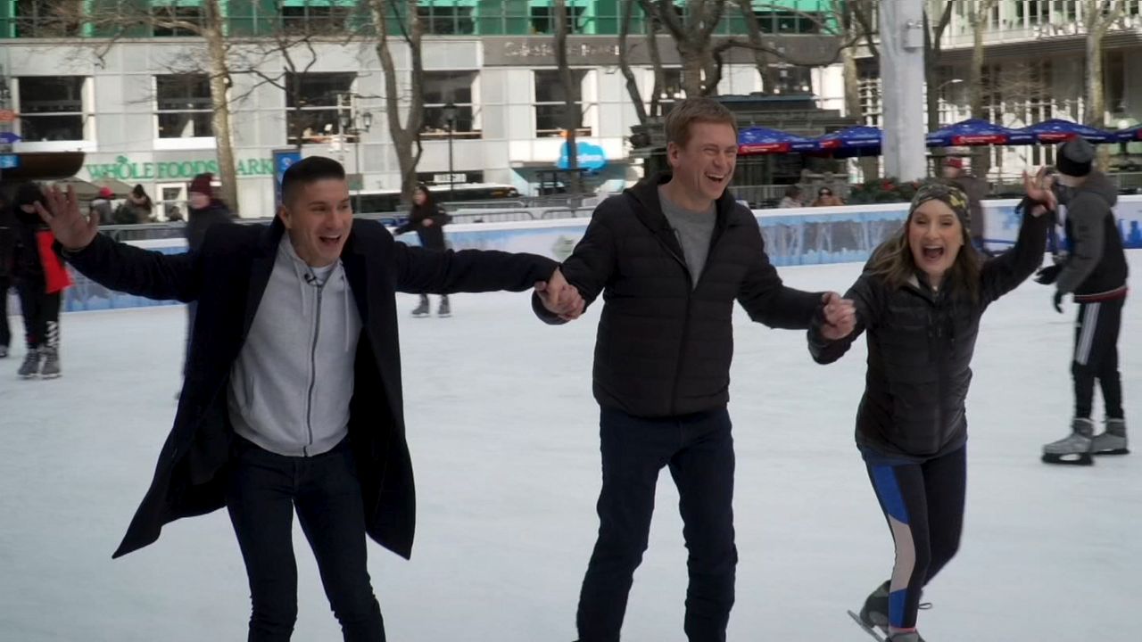 Meteorologist Erick Adame's First Time on Ice