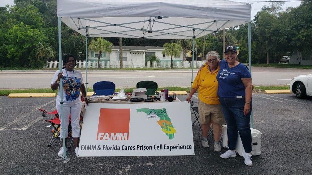 Mock jail cell demonstrates lack of AC in Florida prisons