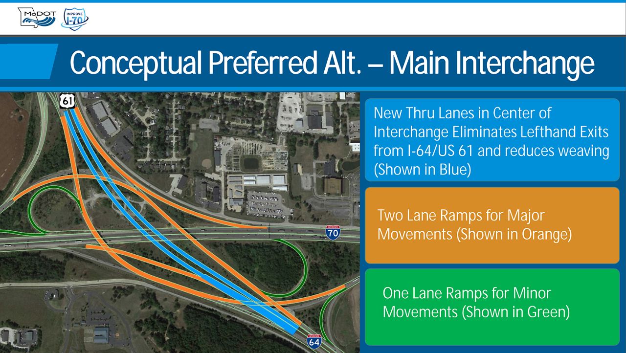 Missouri, feds earmark money for I-70/I-64 interchange fix