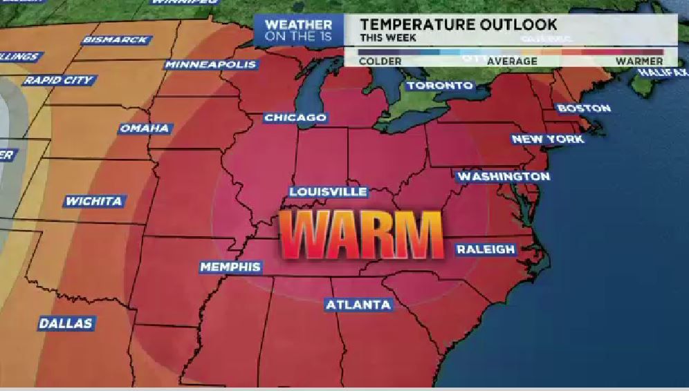 Mild Weather Leading Up to Christmas
