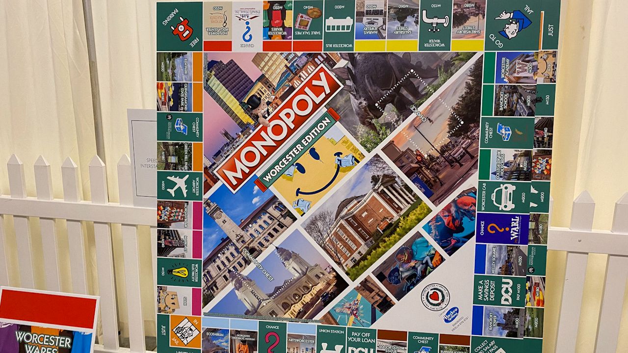 Here are the places on the Worcester Monopoly board
