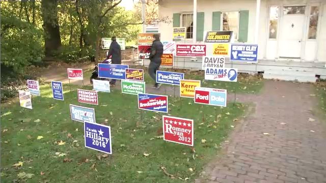Clinton Campaign Sign Added to 'Monument to the Unelected' in Front of ...