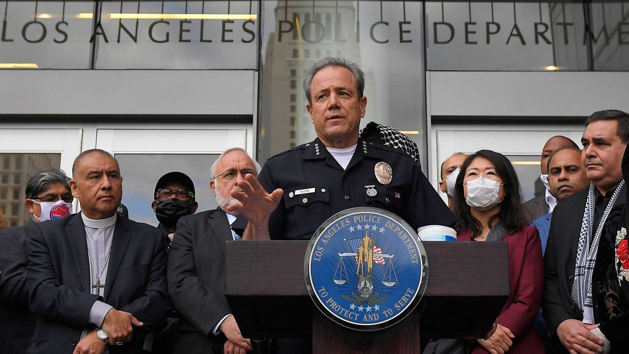 LAPD chief addresses rise in crime, violence