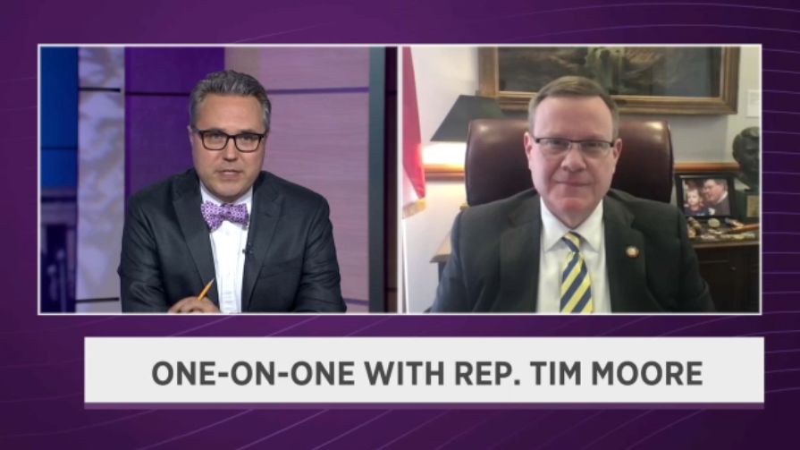 Rep. Tim Moore talks redistricting, school mask rules
