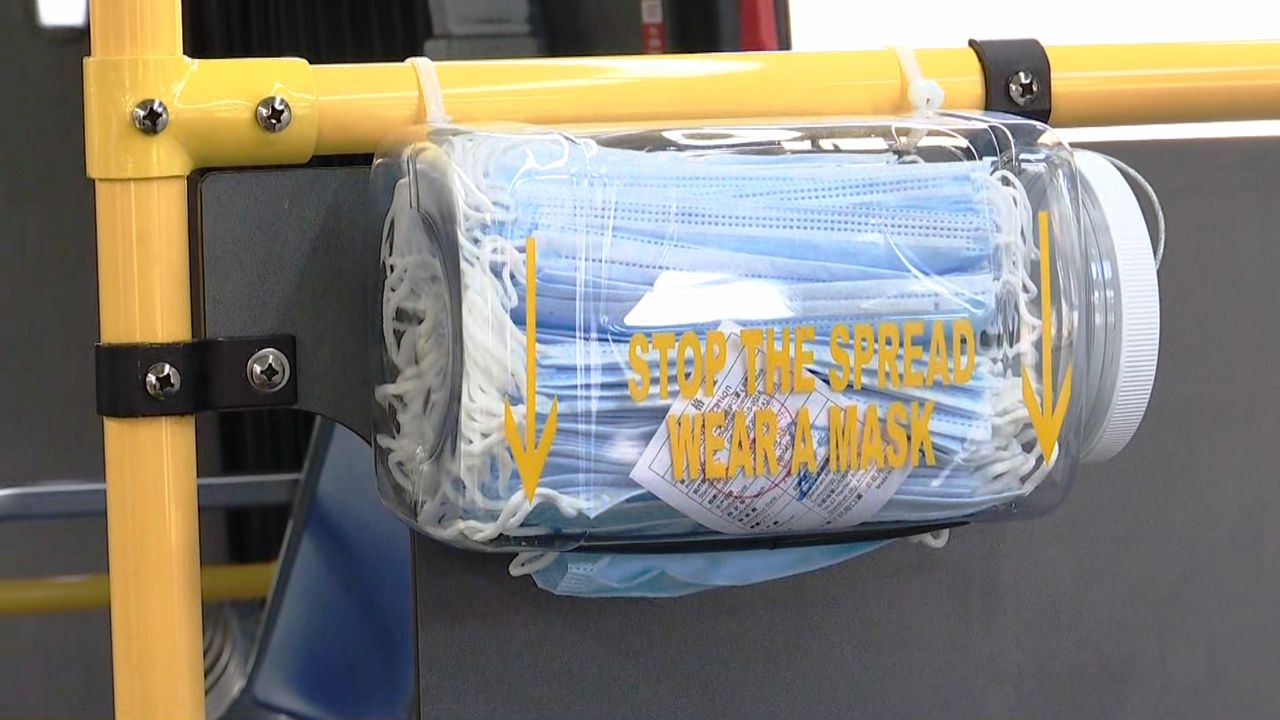 New Face Mask Dispensers Coming to Some MTA Bus Routes