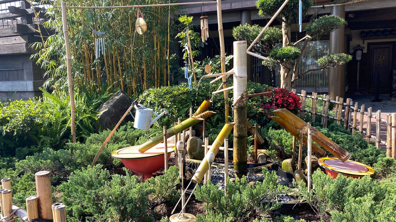 Traditional Japanese garden part of EPCOT festival