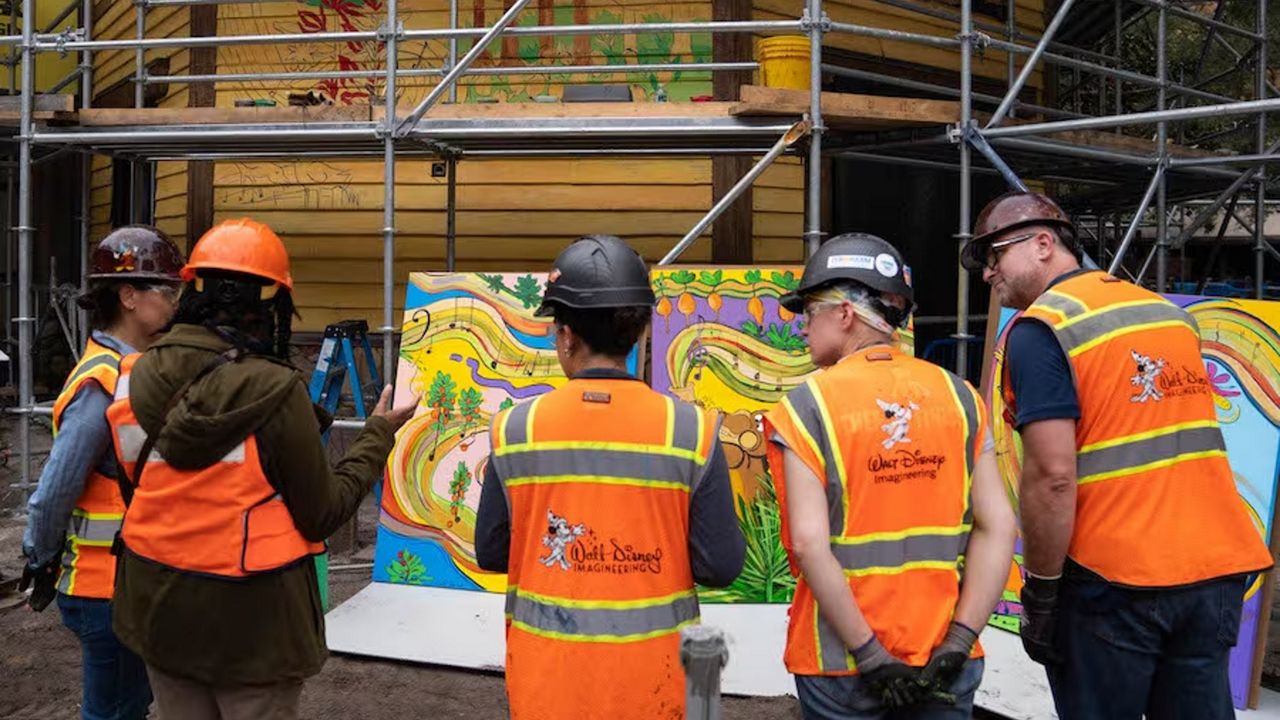 Disney shares first look Tiana’s Bayou Adventure mural