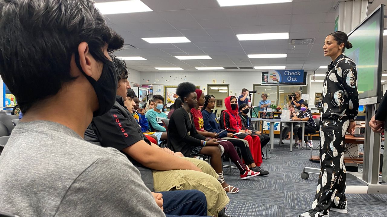 Racing Lou star shares her inspiring story to JCPS students