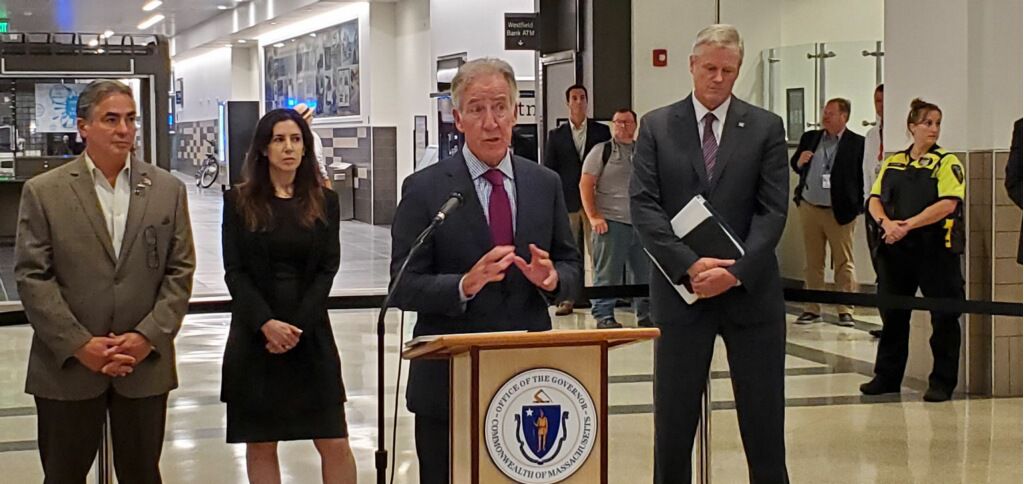 Gov. Baker, Congressman Neal visit Springfield Union Station