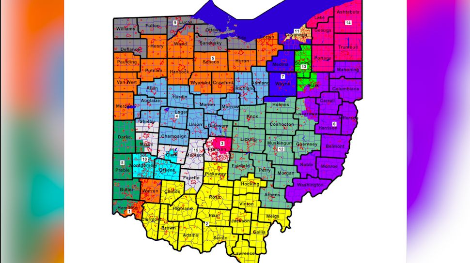 Ohio State Senate Map