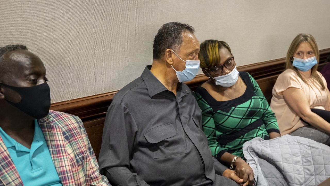 Tensions flare in Arbery death trial as Jesse Jackson visits