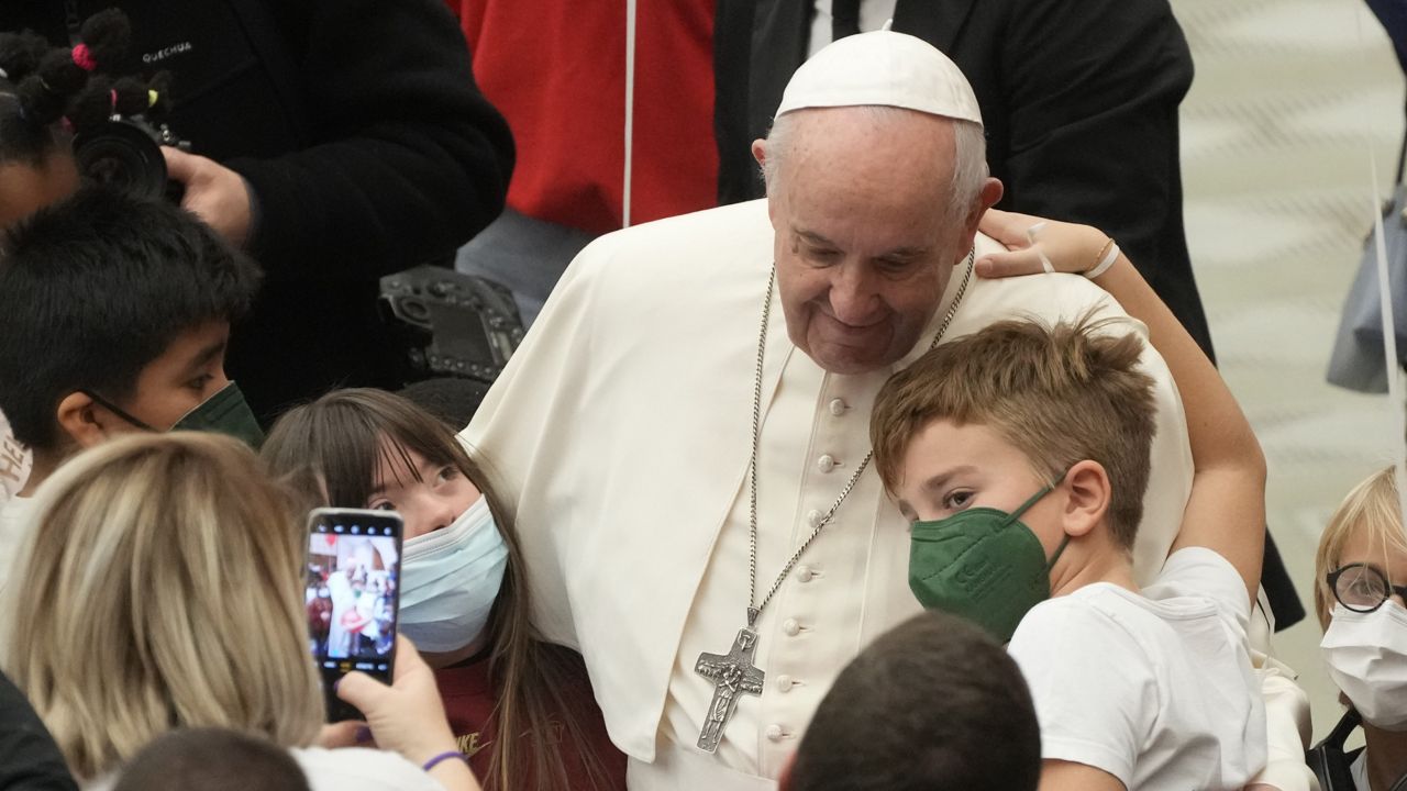 Pope tells abused mother domestic violence ‘nearly satanic’