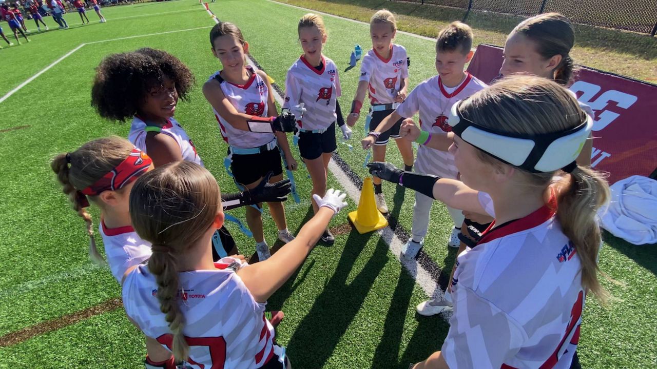 Flag football catches on with the younger crowd at NFL event