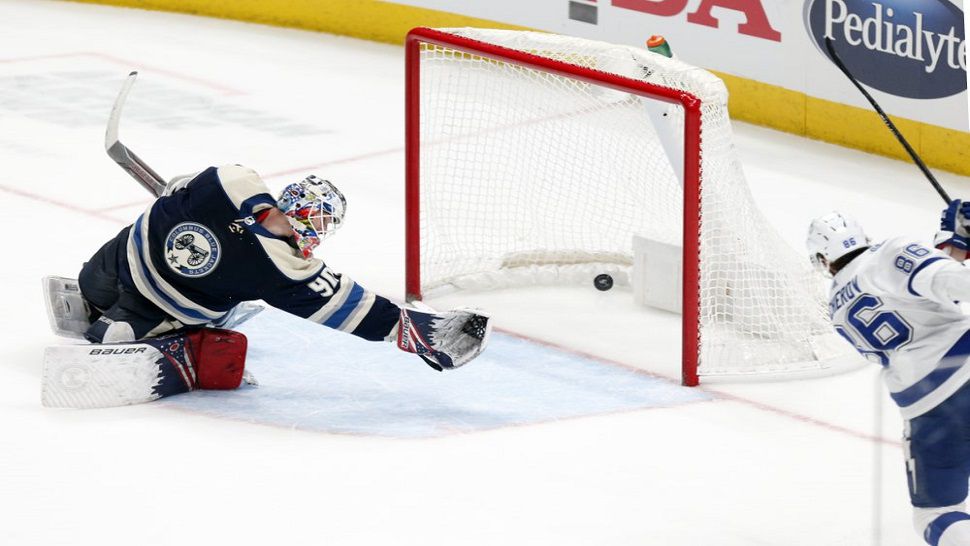 Kucherov's OT Goal Lifts Lightning over Blue Jackets 2-1