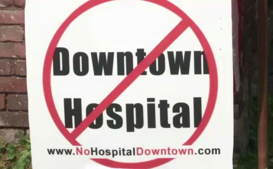 'No Hospital Downtown' Party wins in court